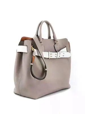 Burberry Leather Large Tote Bag - Neutrals