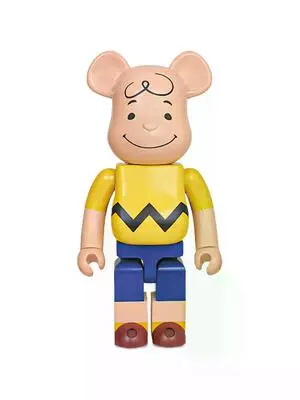 MEDICOM TOY Be@rbrick Charlie Brown Decorative Figurine - Yellow