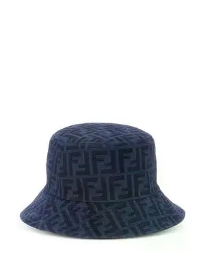 Fendi Reversible Bucket Hat With Logo Embroidery