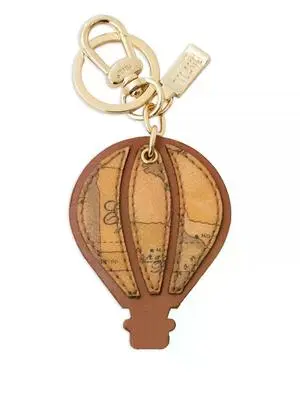 ALVIERO MARTINI 1° CLASSE Balloon Embossed-logo Keyring - Brown