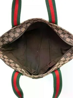 Gucci Gg Canvas Web Handbag