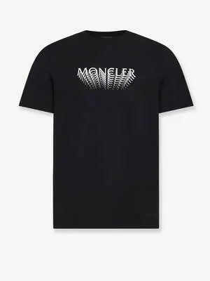 Moncler Cotton Tshirt With Printed Logo On The Front