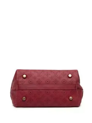 LOUIS VUITTON 2011 Monogram Mahina Cirrus Pm Handbag - Red