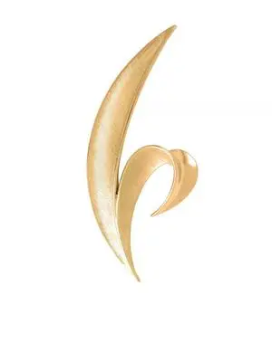 SUSAN CAPLAN 1950s Trifari Leaf Brooch - Gold
