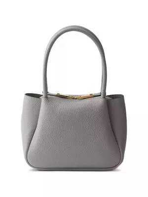 Prada Leather Tote Bag With Logo Detail