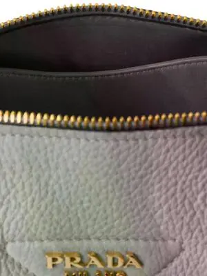 Prada Leather Tote Bag With Logo Detail
