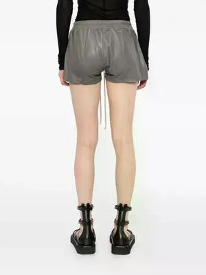 Rick Owens Drawstring Leather Shorts