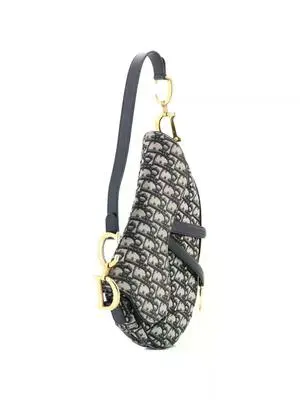 Dior Saddle Handbag Oblique Canvas Medium - Blue