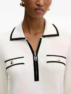 Liu Jo Zip Embellished Mini Dress
