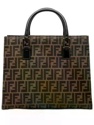 Fendi Zucca Canvas Tote Bag - Brown