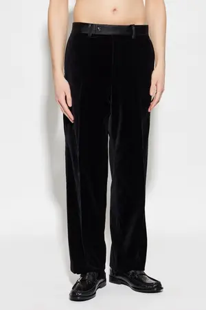 Fendi Straight-leg Velour Trousers