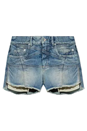Rick Owens Vintage-effect Denim Shorts