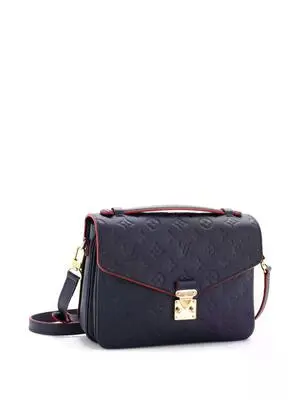 LOUIS VUITTON Pochette Metis Monogram Empreinte Leather Crossbody Bag - Blue