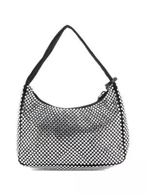 Prada Re-edition 2000 Crystal Embellished Mini Hobo Bag