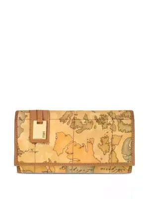 ALVIERO MARTINI 1° CLASSE Print Detail Wallet - Neutrals