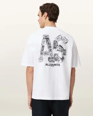 ALLSAINTS Mixtape Oversized Graphic T-shirt - White