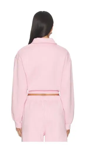 SKIMS Cotton Fleece Polo Sweatshirt - Halite