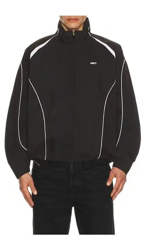 Obey Practice Windbreaker In Black