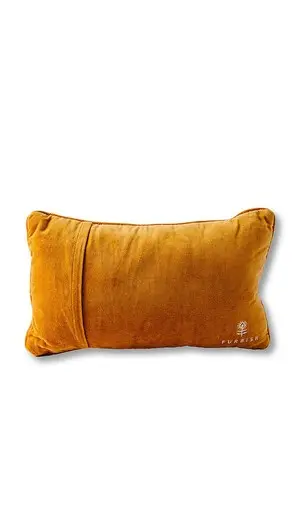 FURBISH Never Lost A Tailgate Needlepoint Pillow In Burnt Orange