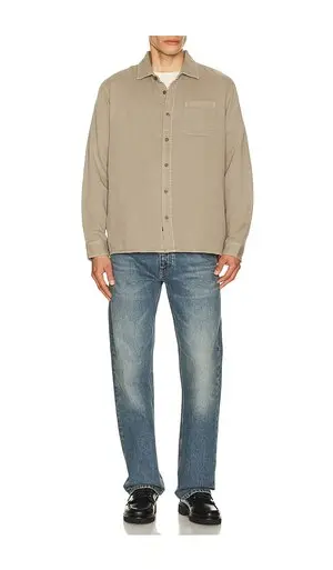 Rails Owens Long Sleeve Shirt In Taupe - Desert Path