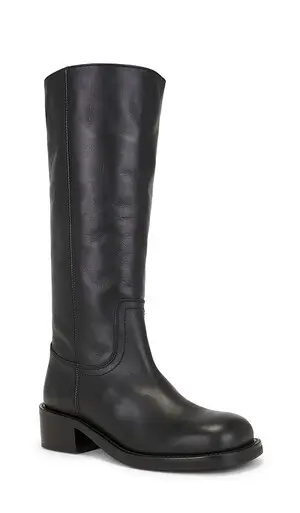 Steve Madden Riggs Leather Boots - Black