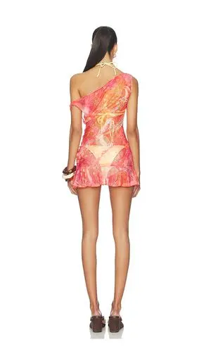 DONDE ESTEBAN Toronja Salpicon Mini Dress