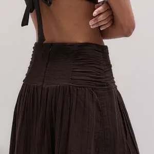 ME+EM Relaxed Cotton Maxi Skirt - Ganache Brown