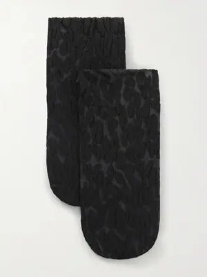 Wolford Josey 20 Denier Leopard-print Tights - Black