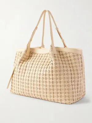 SERAPIAN Secret Large Woven Leather Tote