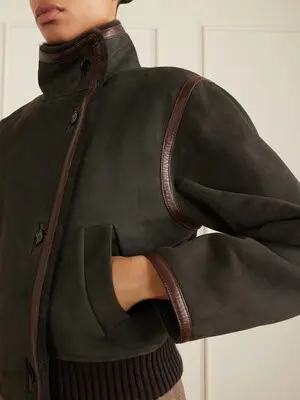 Loro Piana Jekel Shearling-lined Suede Jacket