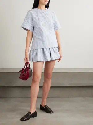 Rabanne Embellished Pleated Mini Skirt