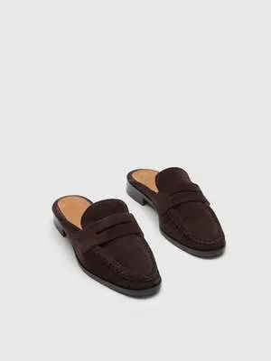 ATP ATELIER Capriana Suede Slip-ins - Walnut