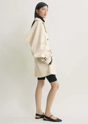 TOTEME Washed Cotton Trench - Stone