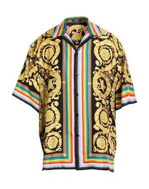 Buy Versace Shirt Size Silk - Black At 53% Off | Editorialist