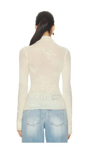Free People You Decide Longsleeve With Floral Applique