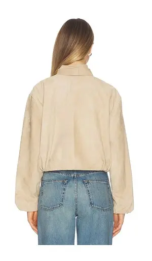 LAMARQUE Anita Cropped Suede Jacket
