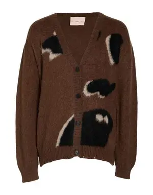 AN OTHER DATE Intarsia-knit Cardigan