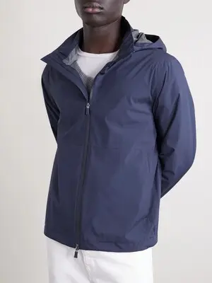 Herno Shell Hooded Jacket - Blue
