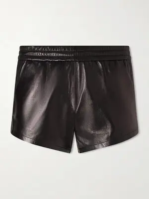 TOM FORD Slim-fit Leather Shorts