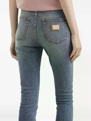 Dolce & Gabbana Logo-plaque Denim Jeans