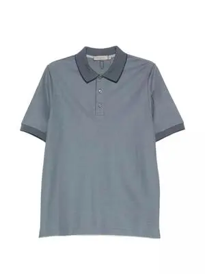 Canali Contrast-trim Polo Shirt