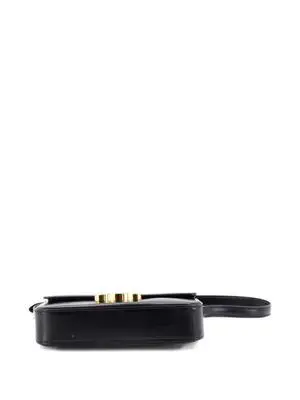 Celine Triomphe East-west Smooth Calfskin Shoulder Bag - Black