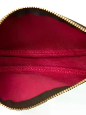 LOUIS VUITTON Monogram Vivienne Christmas Roller Coaster Mini Pochette Accessoires - Brown
