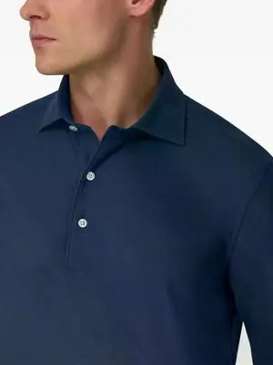 Boggi Milano Jersey Polo Shirt - Blue