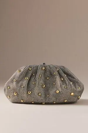 Anthropologie Studded Pouch Clutch