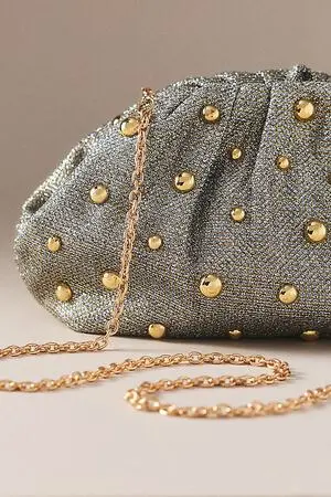 Anthropologie Studded Pouch Clutch