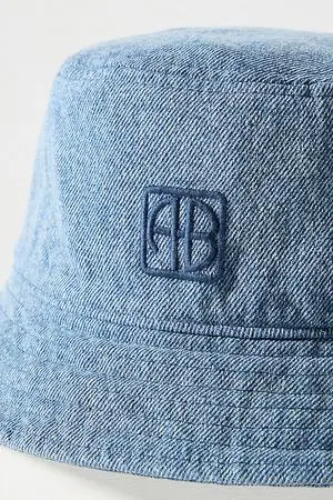 ANINE BING Cotton Bucket Hat - Shadow Blue