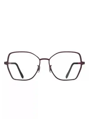BLACKFIN Antigua Geometric-frame Eyeglasses - Red