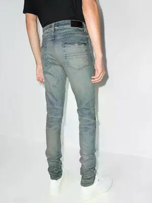 Amiri Quilted Patch-detail Slim-fit Jeans
