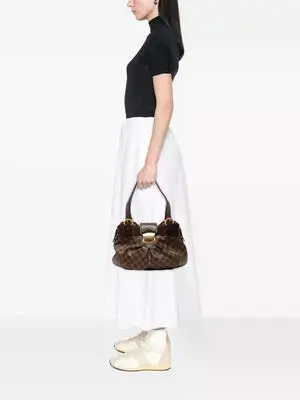 LOUIS VUITTON 2009 Damier Ebene Sistina Pm Shoulder Bag